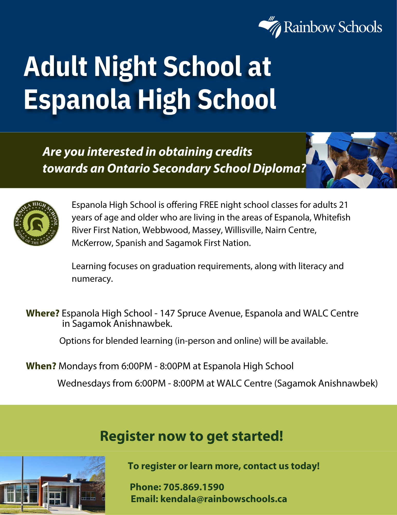 Adult Night School Program - Espanola High School